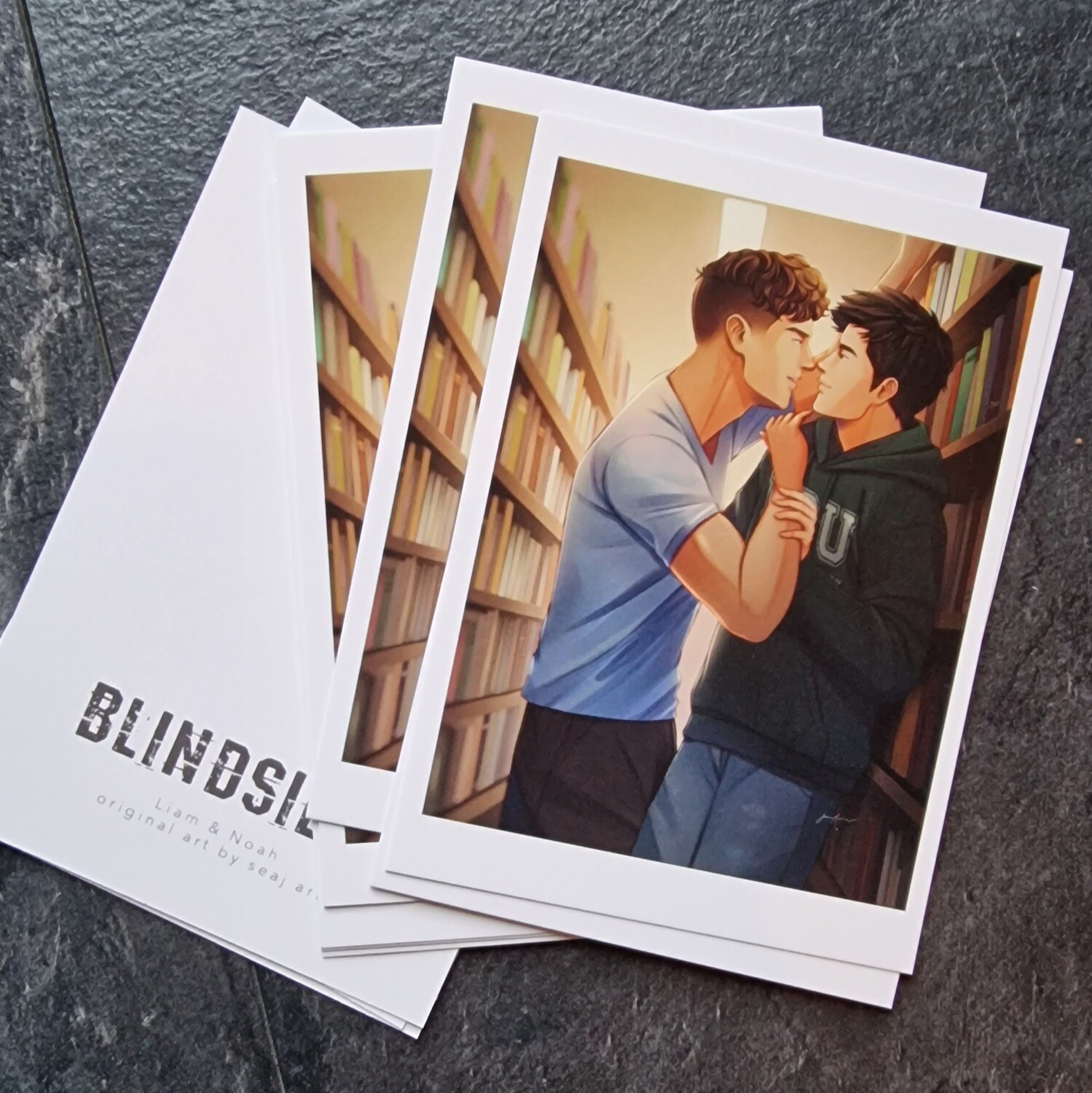 Blindsided art postcard – Store – Becca Steele