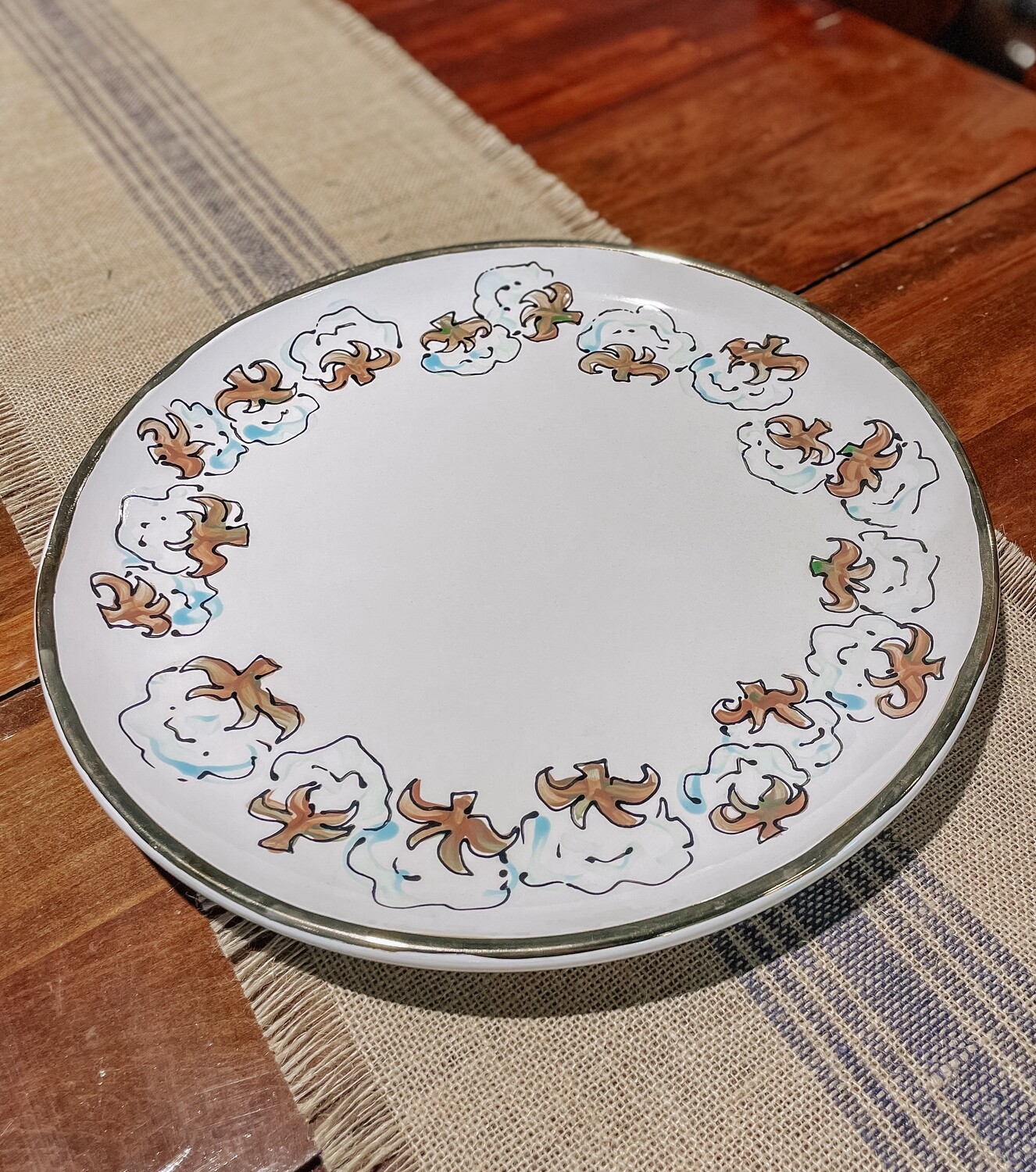 Cotton Round Platter