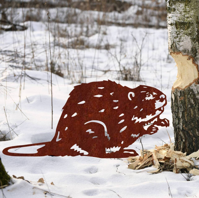 Beaver silhouette | Metal Animal