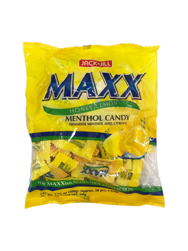 Maxx Honey Lemon Menthol Candy 200g (50 pcs)
