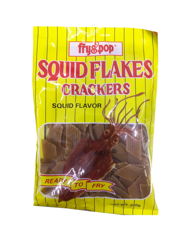 Fry & Pop Squid Flakes Cracker 200g