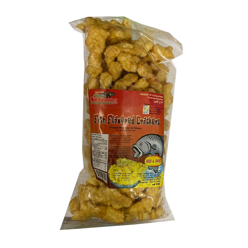 Aling Conching Fish Flavored Crackers Hot & Spicy Flavor 100g