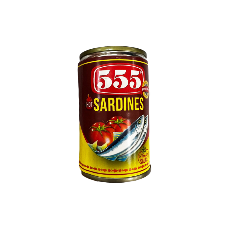 555 SARDINES IN T-SAUCE HOT 155G