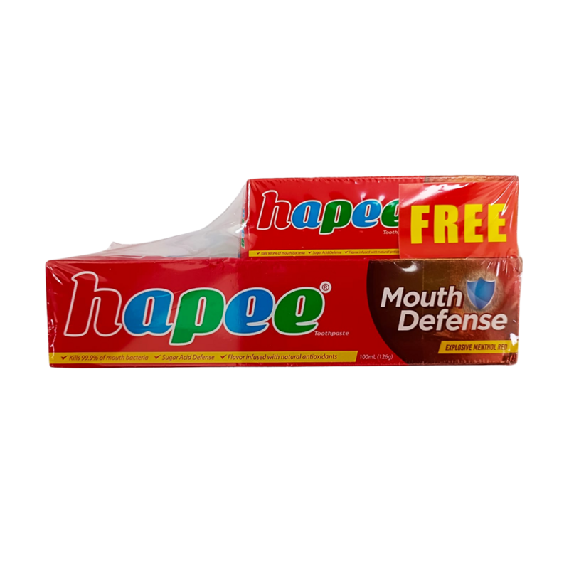 Hapee Mouth Defense Toothpaste Red