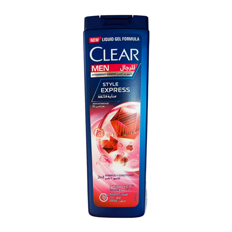 Clear Men Style Express Anti Dandruff Shampoo 2 in 1 400ml
