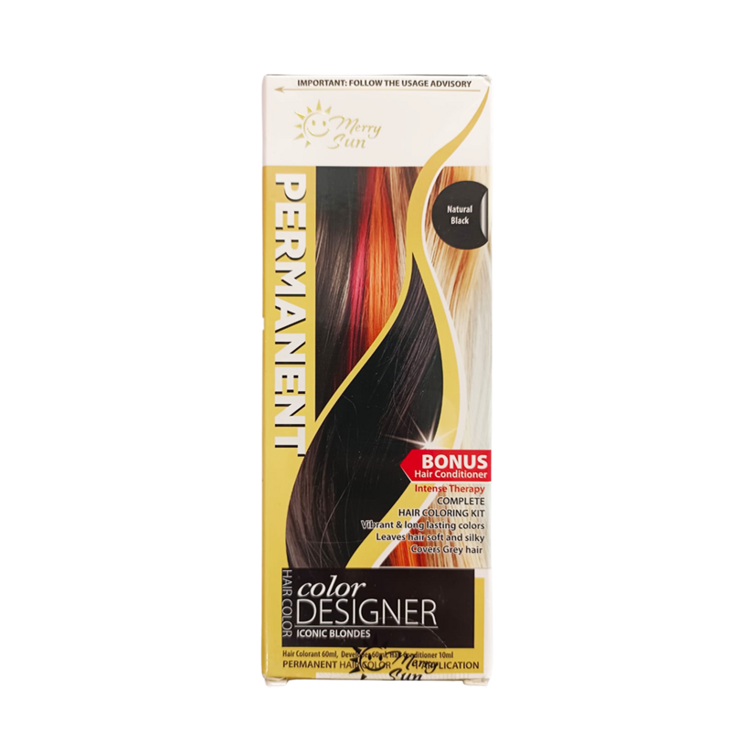 Merry Sun Permanent Hair Color Natural Black