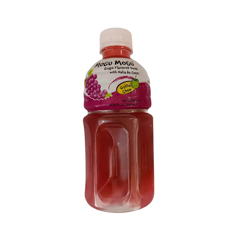 Mogu Mogu - Grape Flavored Drink with Nata De coco