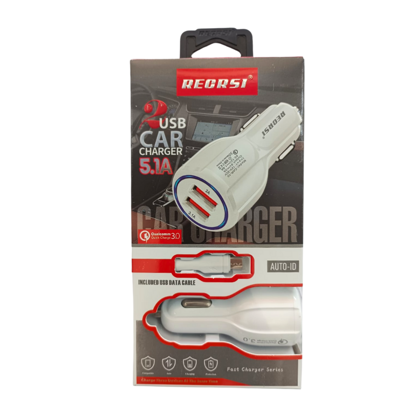 Regrsi Car USB 2 USB Port