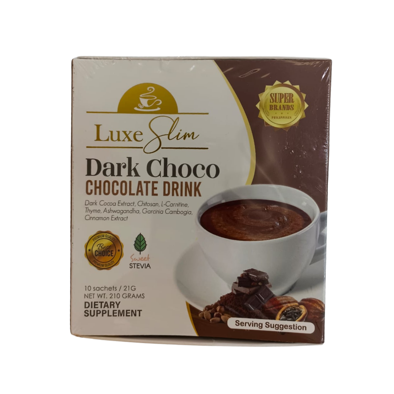 Luxe Slim Dark Choco Chocolate Drink 10pc
