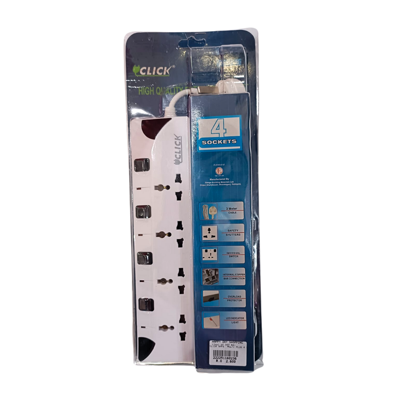 Click Extension 4 Socket