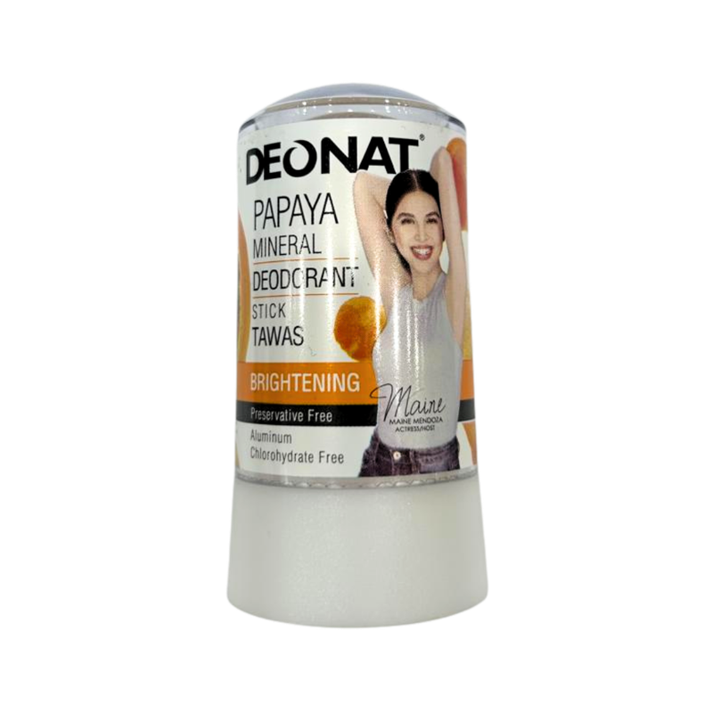 Deonat Papaya Brightening Tawas Deodorant (Stick) 60g