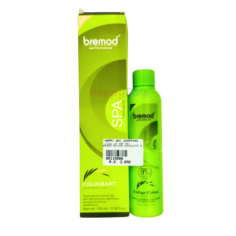 Bremod Hair Color Matcha Chocolate w/ Collage Hydrox