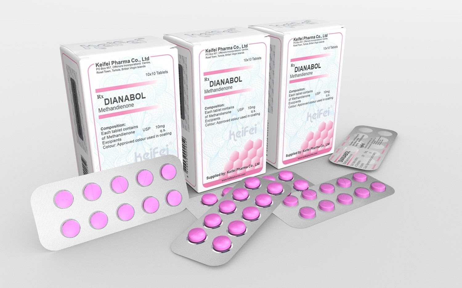 Keifei Pharma Dianabol 10mg x 100 Tablets