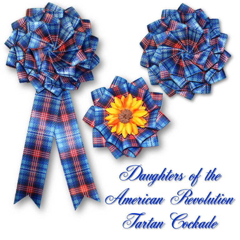 DAR Tartan Cockade