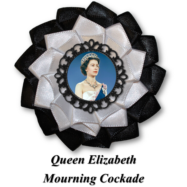 Queen Elizabeth Mourning Cockade
