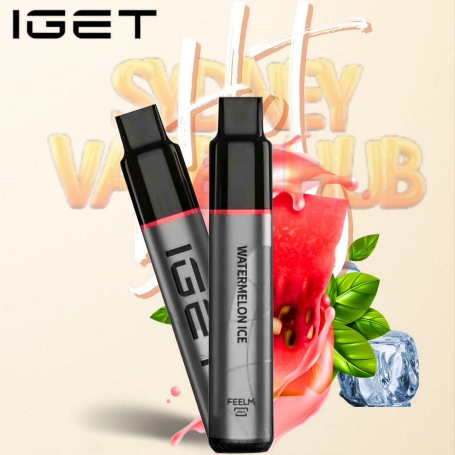 IGET HOT 5500 Puffs Watermelon Ice- Sydney Vapes Hub