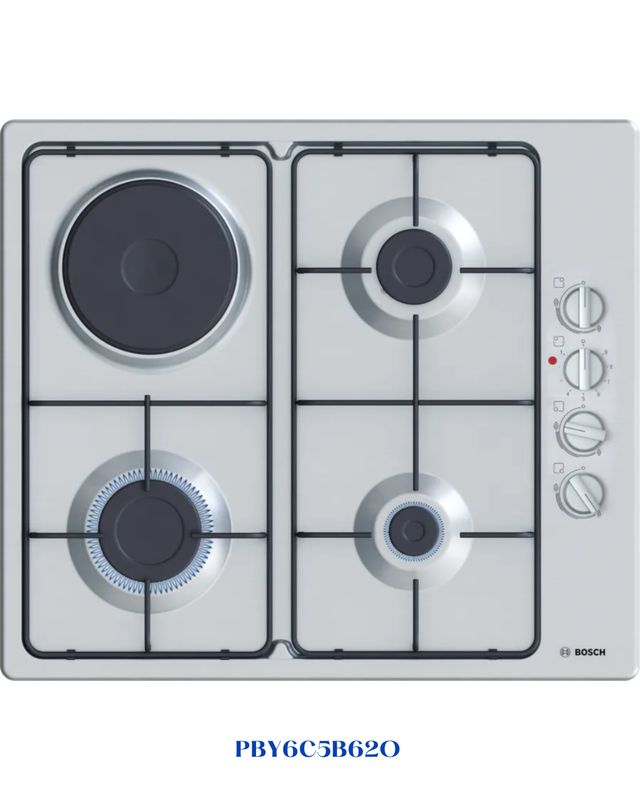 BOSCH SERIE 2 BUILT-IN 60 CM MIXED HOB 3 GAS 1 ELECTRIC