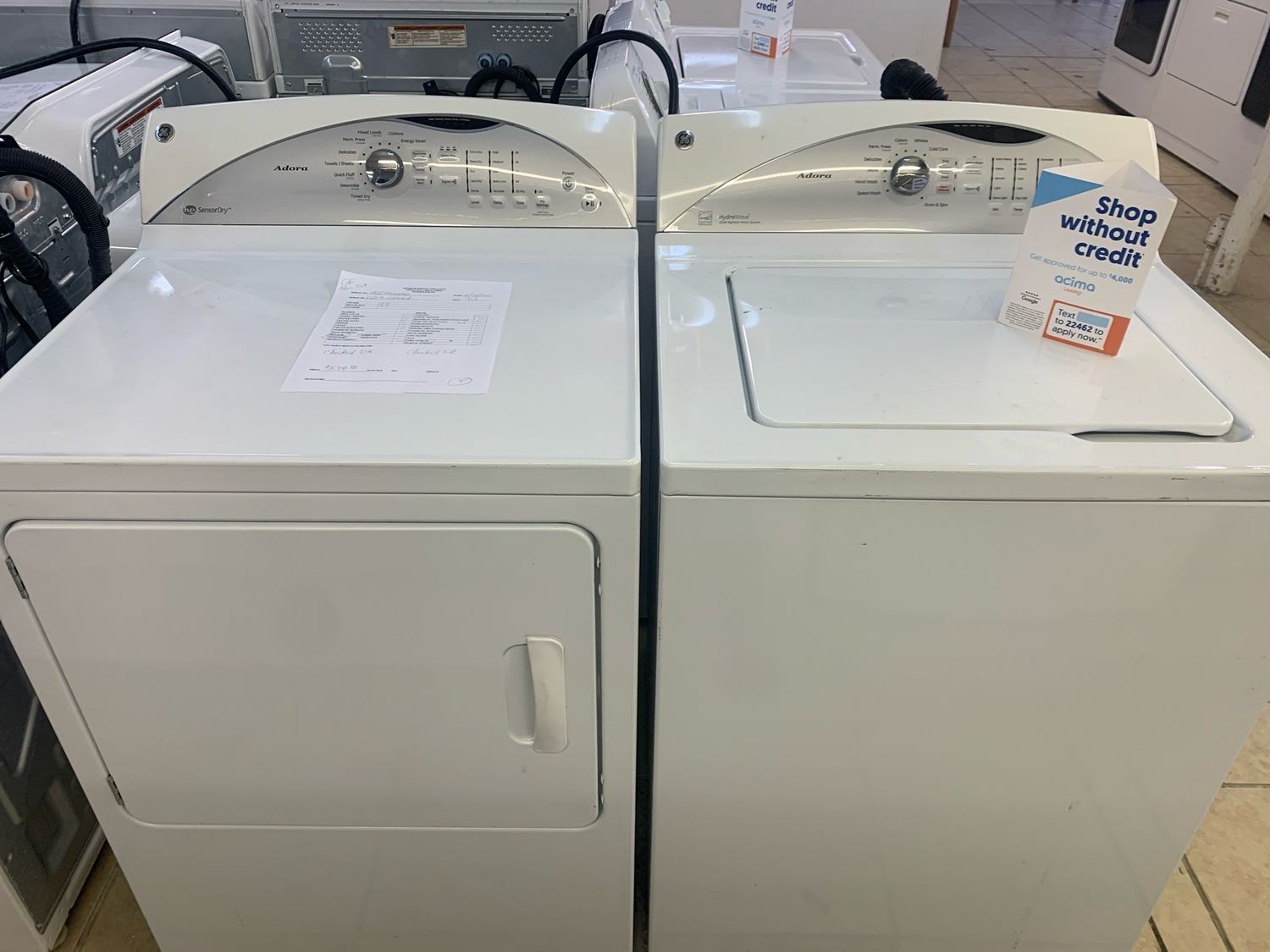 GE Laundry Set
