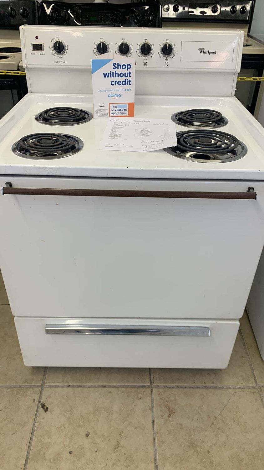 WHIRLPOOL STOVE