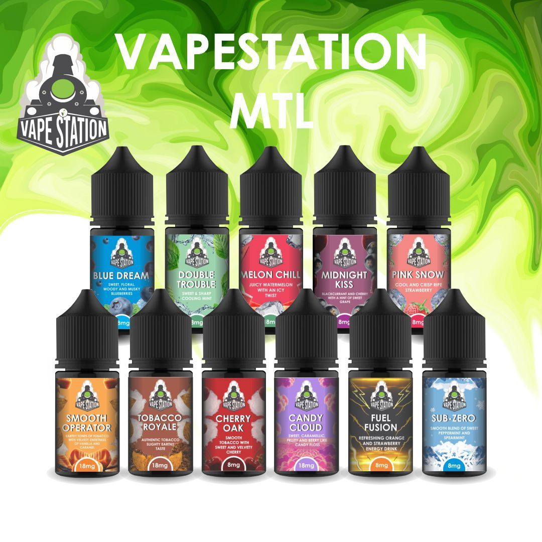 The Vapestation MTL E-liquid Range