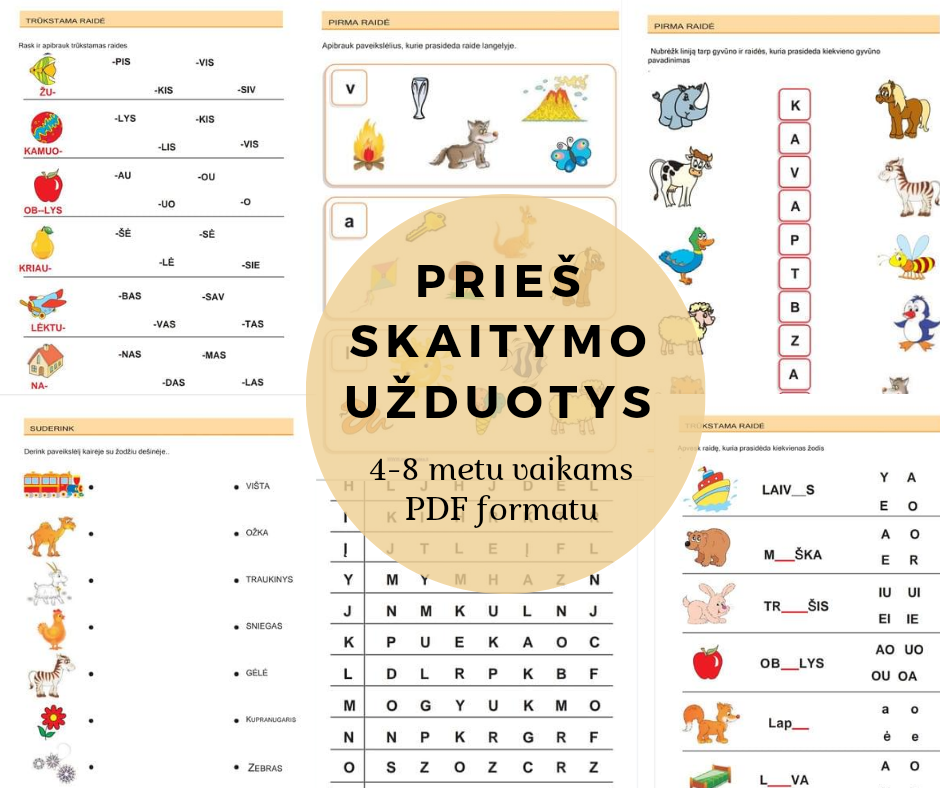 Prieš Skaitymo Užduotys