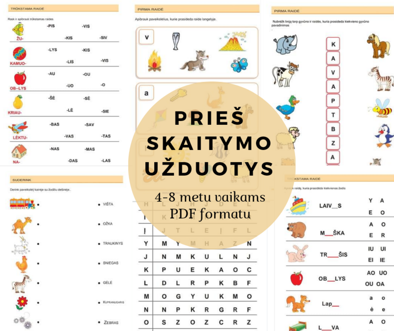 Prieš Skaitymo Užduotys