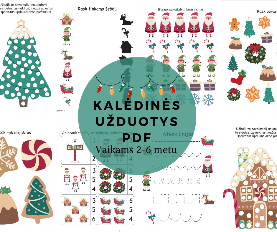 Lavinamoji užduočių knyga 'Kalėdinės užduotys 2022' PDF