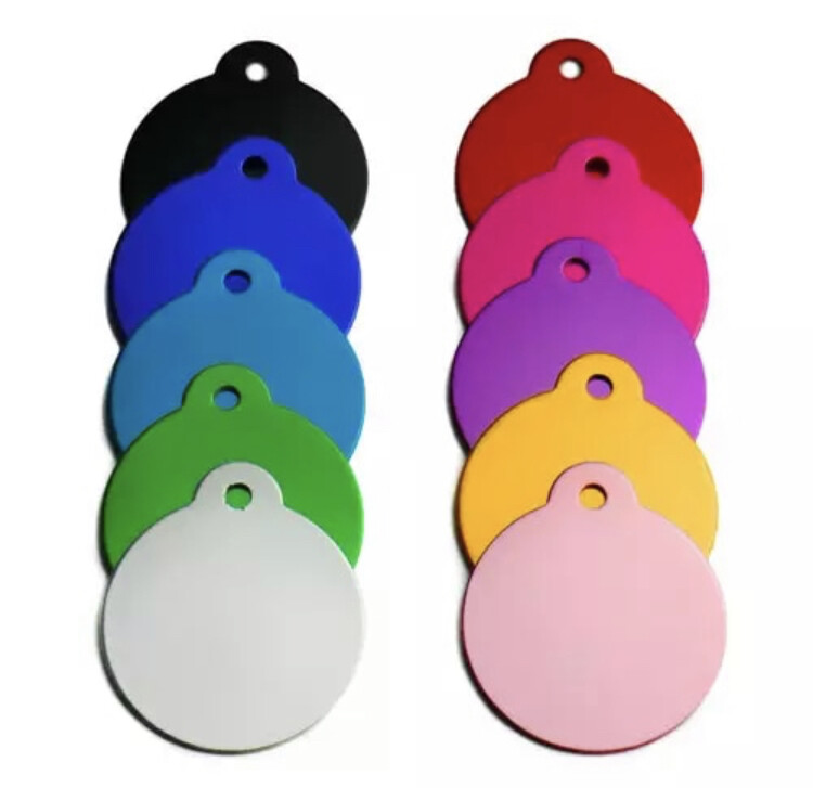 Round Pet Tag - engraving