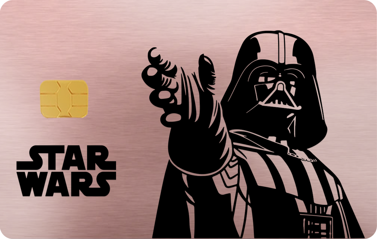 DARTH VADER : SWIPE DÈ LUXE METAL CREDIT CARDS