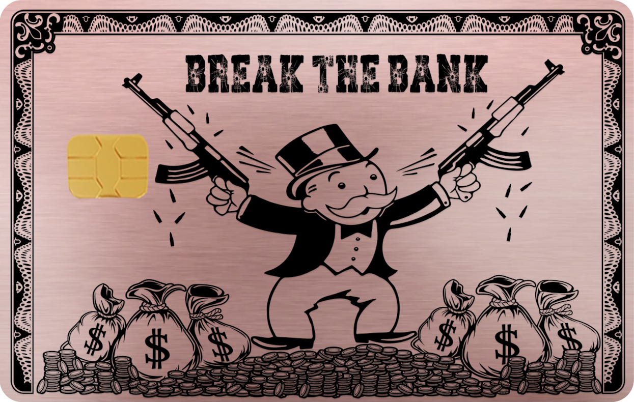 MONOPOLY BREAK THE BANK : SWIPE DÈ LUXE METAL CREDIT CARDS