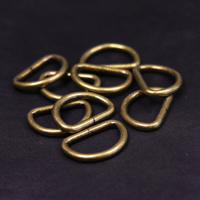D-Ring - Old Brass 26mm