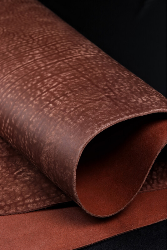 Veg Tanned Leather Dessert - Red Brown