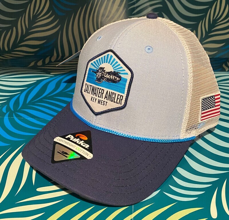 Saltwater Angler Lightweight Cotton Hat - Key West Fishing, Saltwater ...