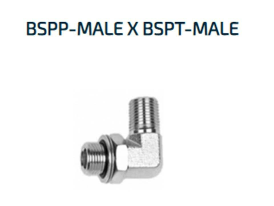 BSPP X BSPT Elbow 90 Adapters Male X Male Hydraulic Online Shop BSPP X BSPT Elbow 90 Adapters Male X Male Hydraulic Online Shop