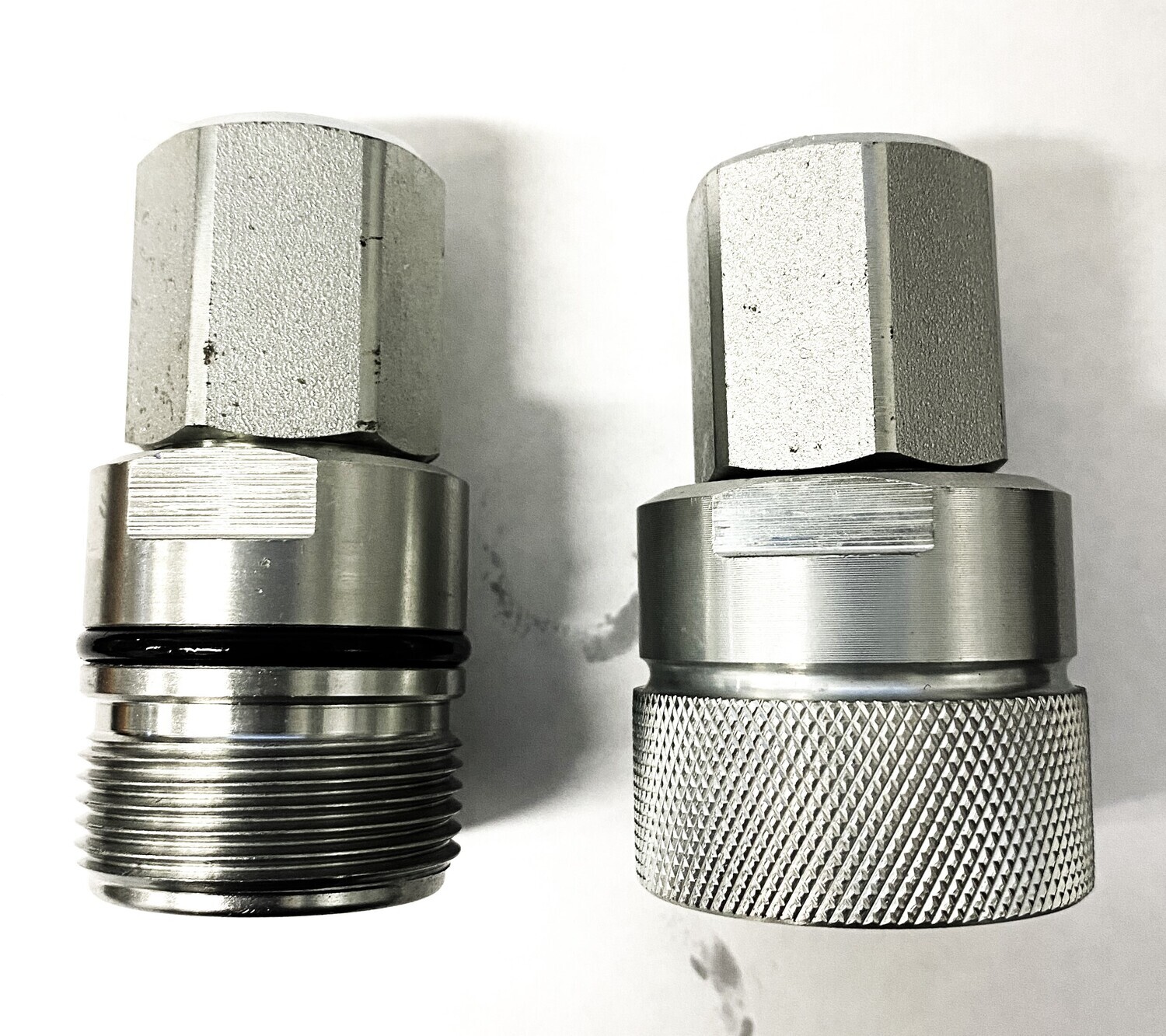 1/2" Screw-Together Poppet Couplers Male/Female Pair, 1/2" BSPP Female ...