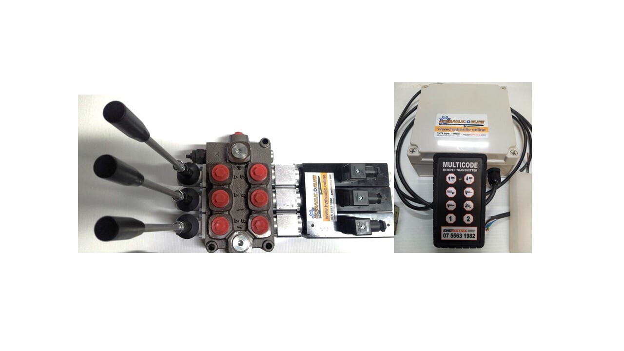 GALTECH Q75 Hydraulic Oil Flow Control Valve with 3 electrically ...