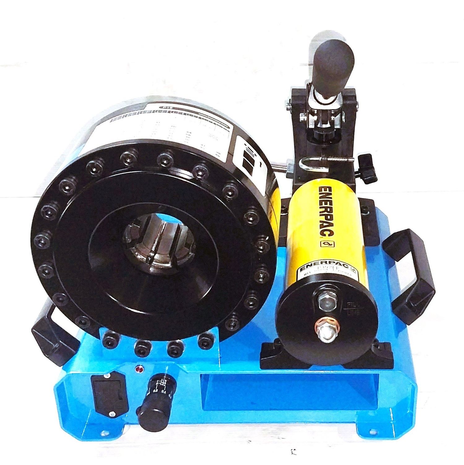 Hand or Compressed Air Operated Portable Hydraulic Hose Press