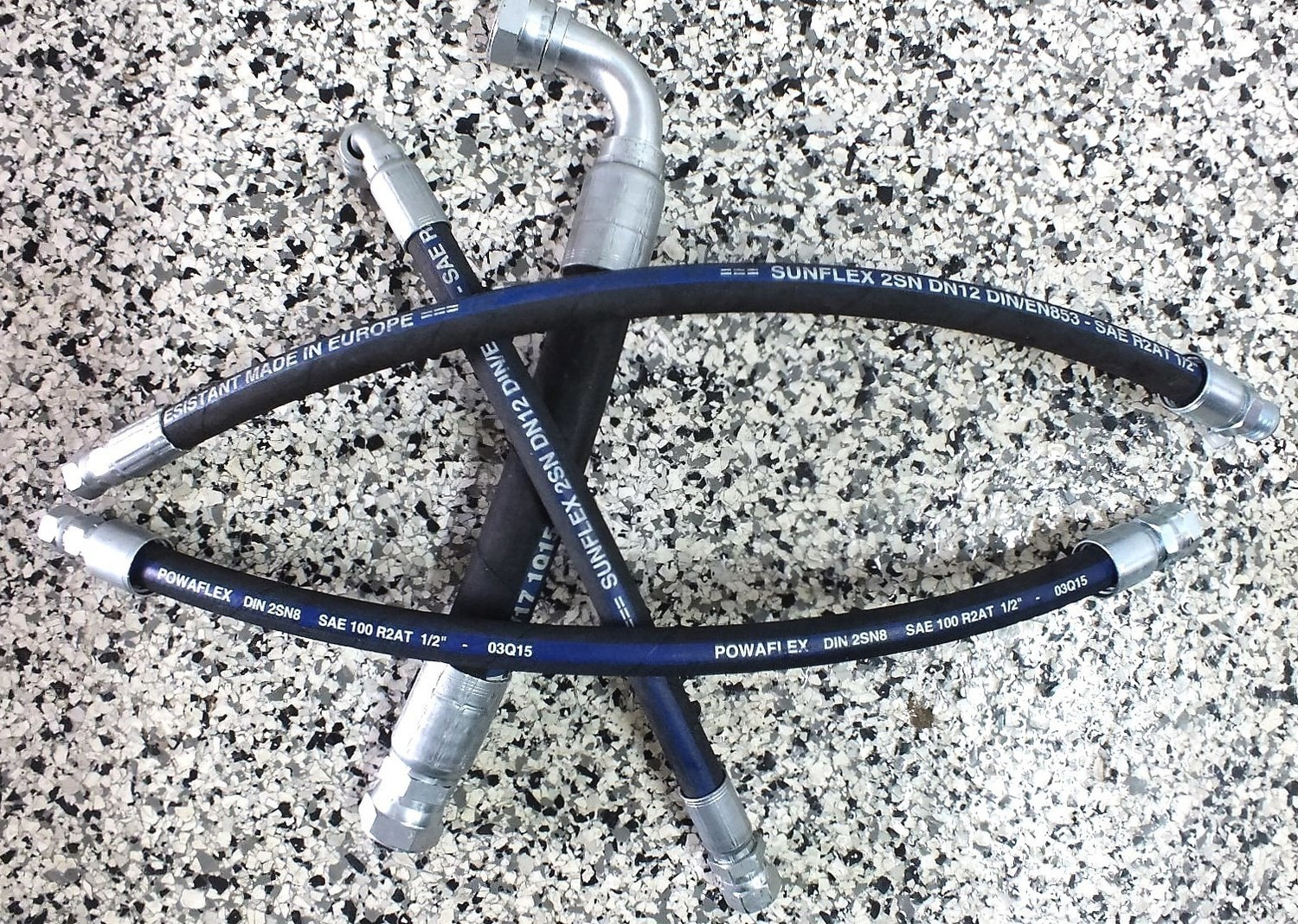 HYDRAULIC HOSE ASSEMBLIES CRIMPED ENDS BSP JIC 1 4 TWO WIRE 5800 PSI HYDRAULIC HOSE ASSEMBLIES CRIMPED ENDS BSP JIC 1 4 TWO WIRE 5800 PSI