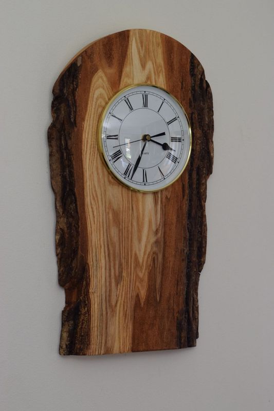 Irish Ash Hanging Wall Clock with Large 130mm Face