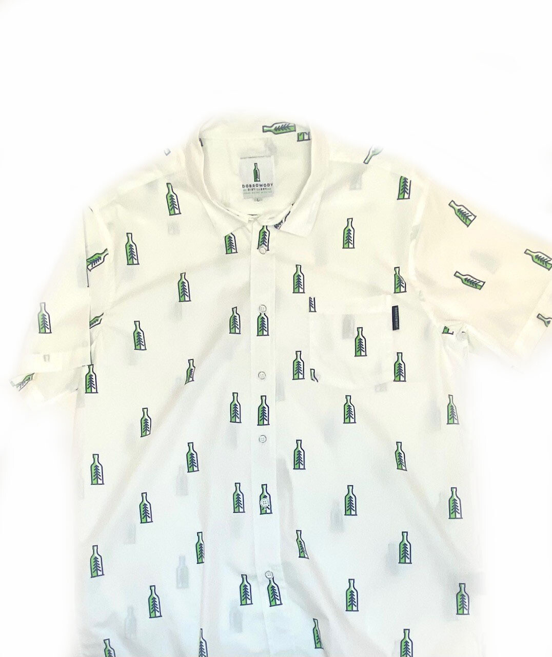 Custom White Button Up T Shirt