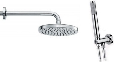 BOSSINI SHOWER CONCEPT SOFFIONE OKI D.250 C/BRACCIO CM.30+KIT DUPLEX ...
