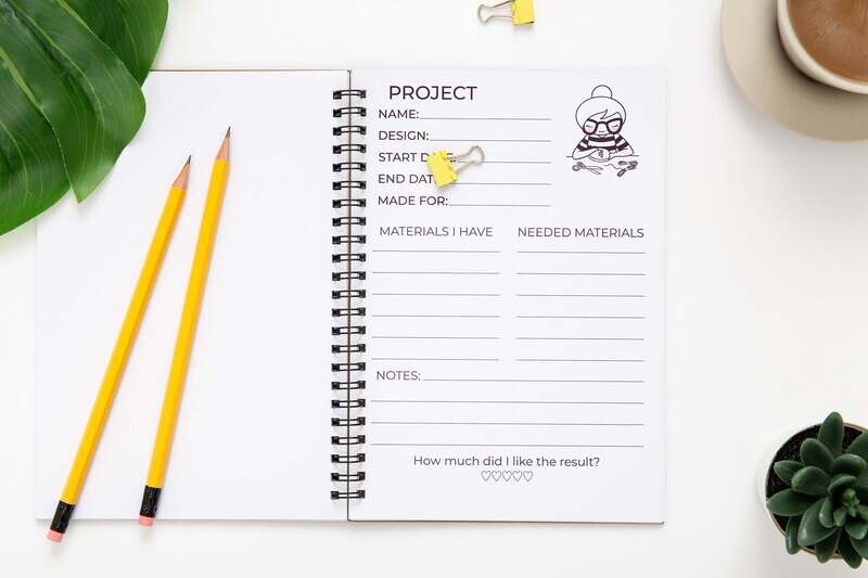 Printable cross stitch planner, 18 page, Cross Stitch Journal ...