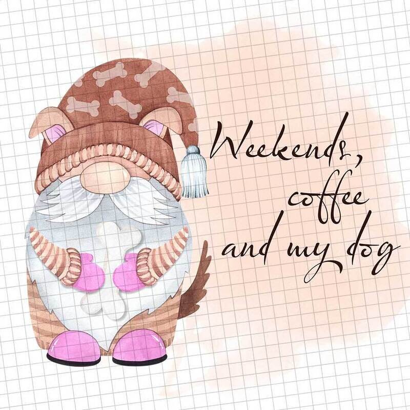 Dog gnome, Gnomes Clipart, Dog png, Gnomes Sublimation, Pets Clipart ...