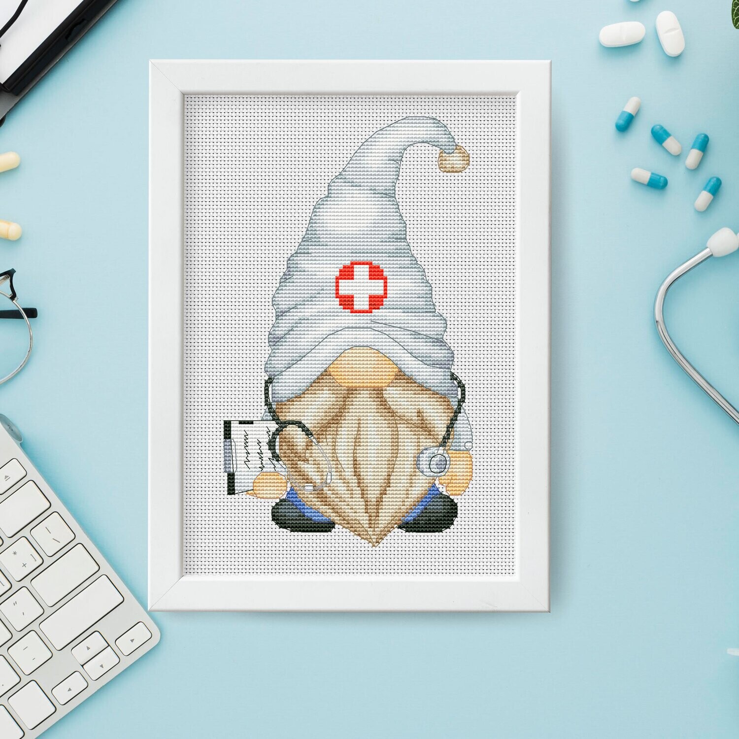 Doctor - Counted cross stitch