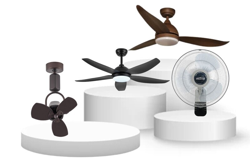 Ceiling Fan, Wall Fan, Corner Fan