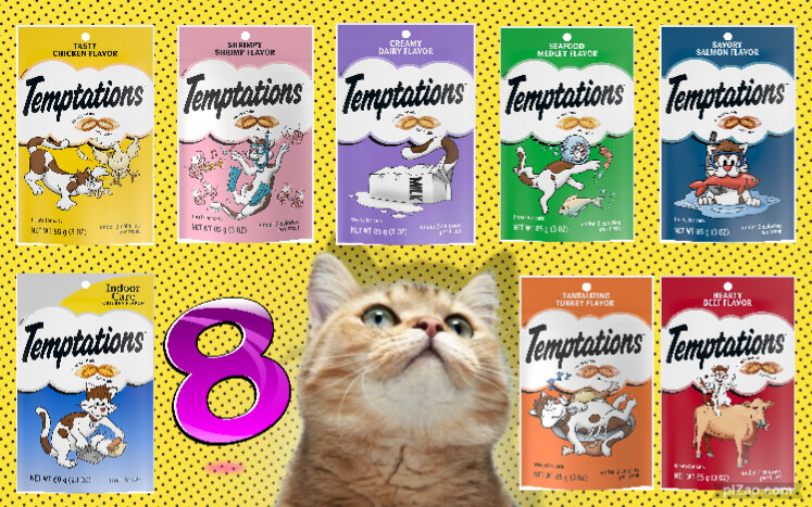 TEMPTATIONS CATS Classic Crunchy and Soft Cat Treats Variety Pack ...