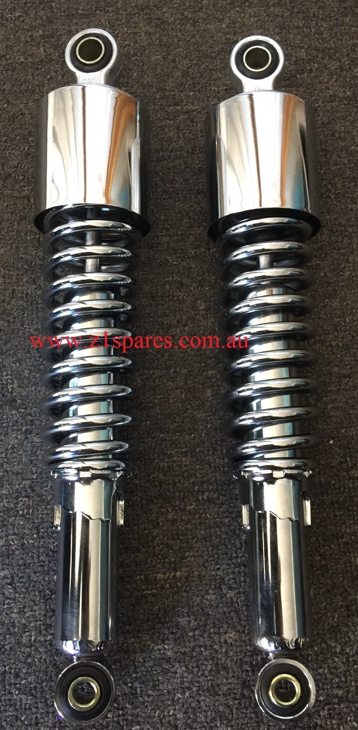Kawasaki Z 650 750B 900 1000 Z900 Rear shock absorbers all chrome ...