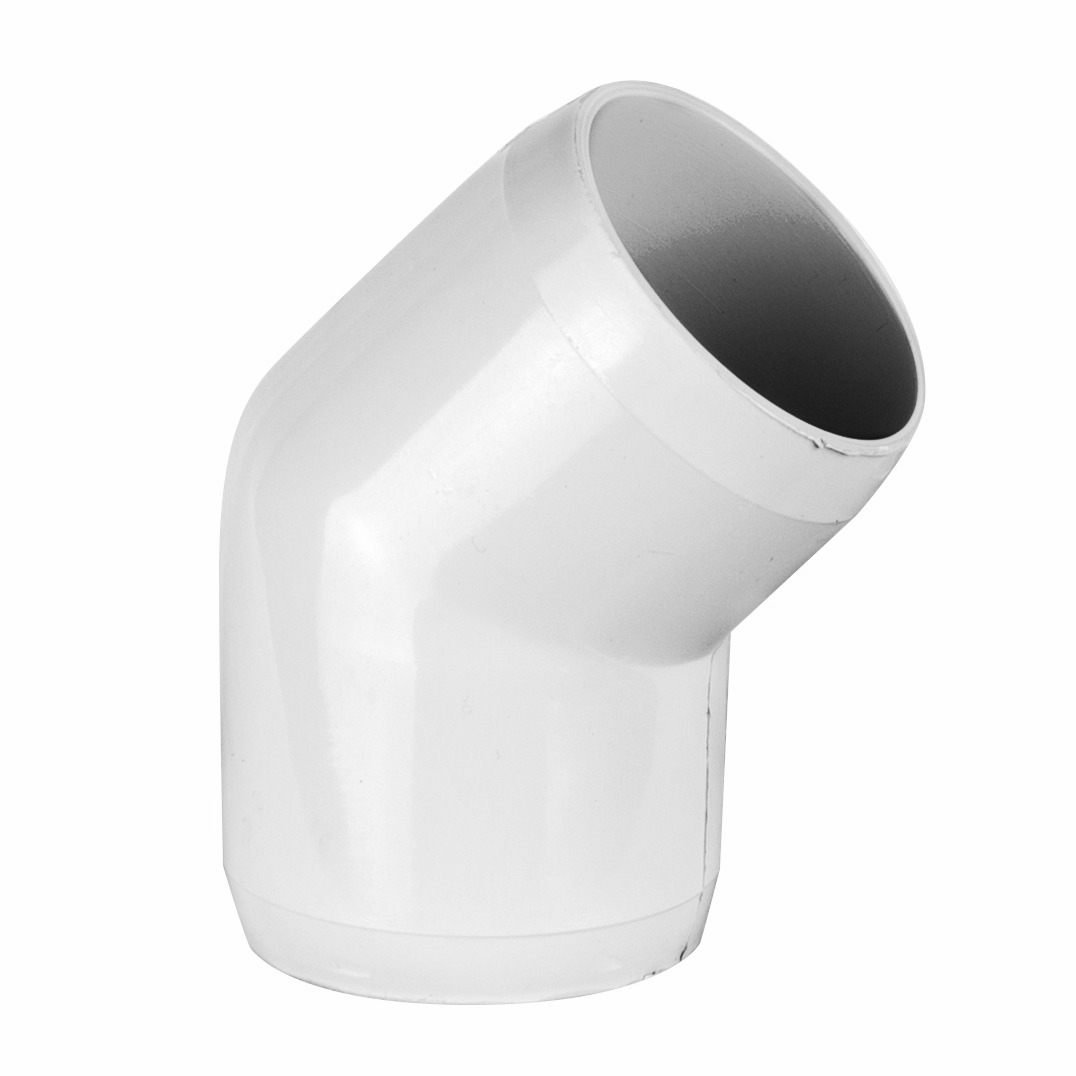 45 Degree PVC Elbow - Furniture Grade
