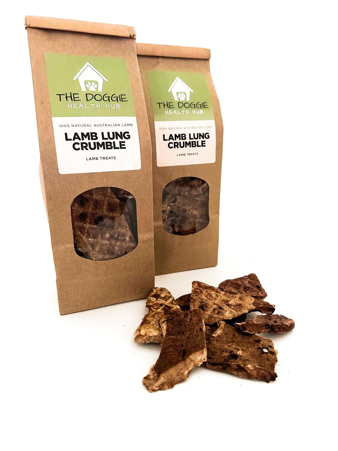 Lamb Lung Crumble 100% Australian Lamb Lung all natural