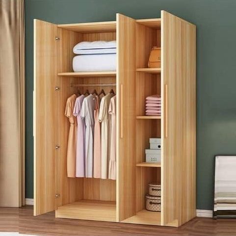 Double face fully partitioned wardrobe